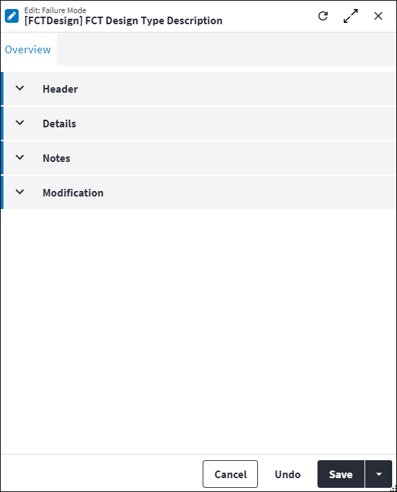 Failure Mode Screen